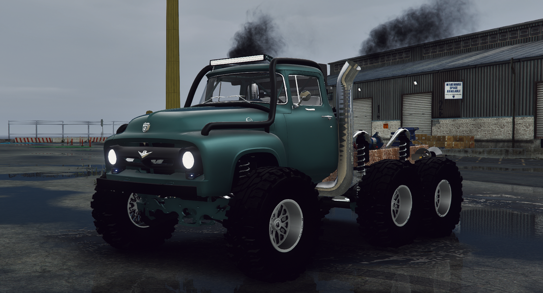 Ford F100 Sema Style with Animated Engine – FiveM Mods