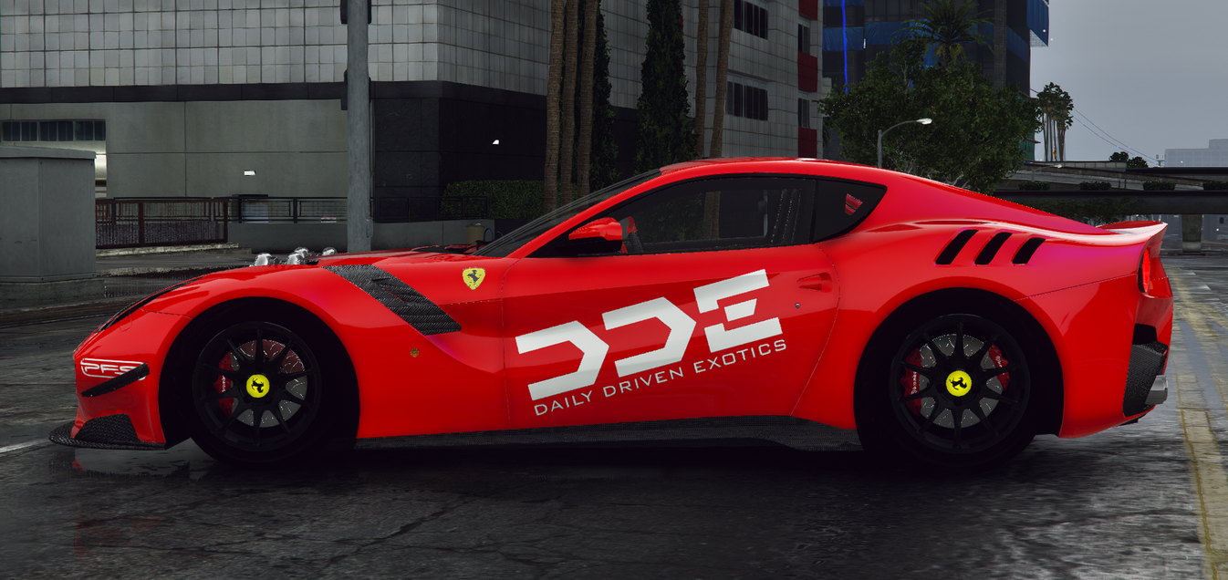 Ferrari F12 TDF DDE Twin Turbo with Animated Engine – FiveM Mods
