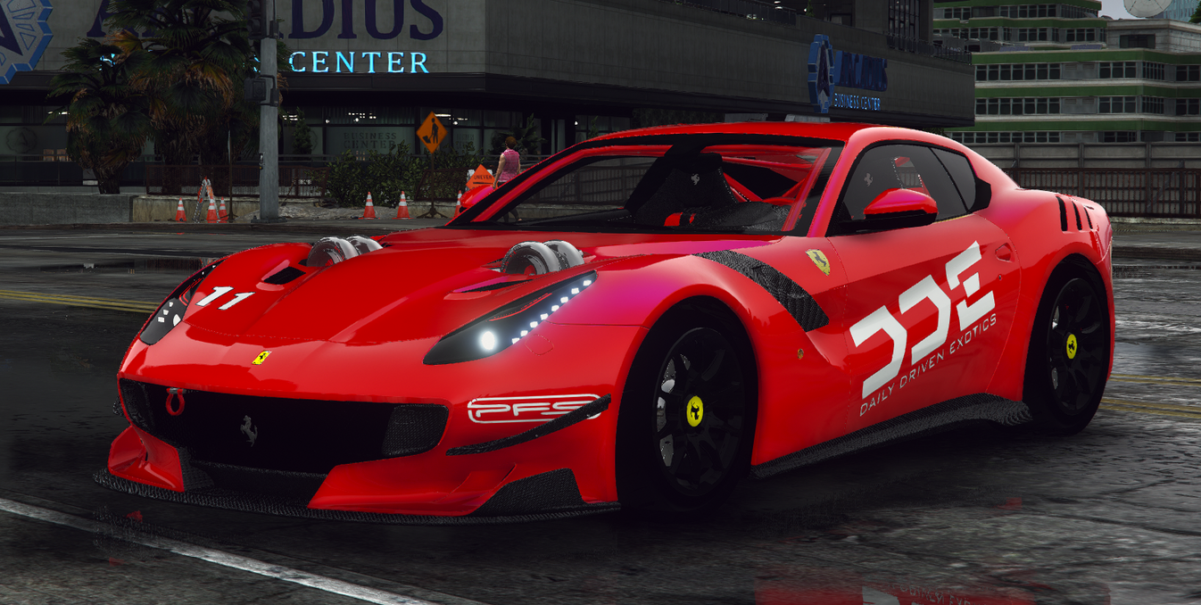 Ferrari F12 TDF DDE Twin Turbo with Animated Engine – FiveM Mods