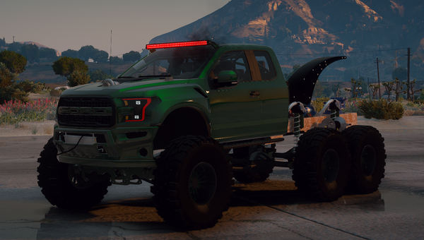 Ford Raptor Pandem Flatbed with Animated Engine – FiveM Mods