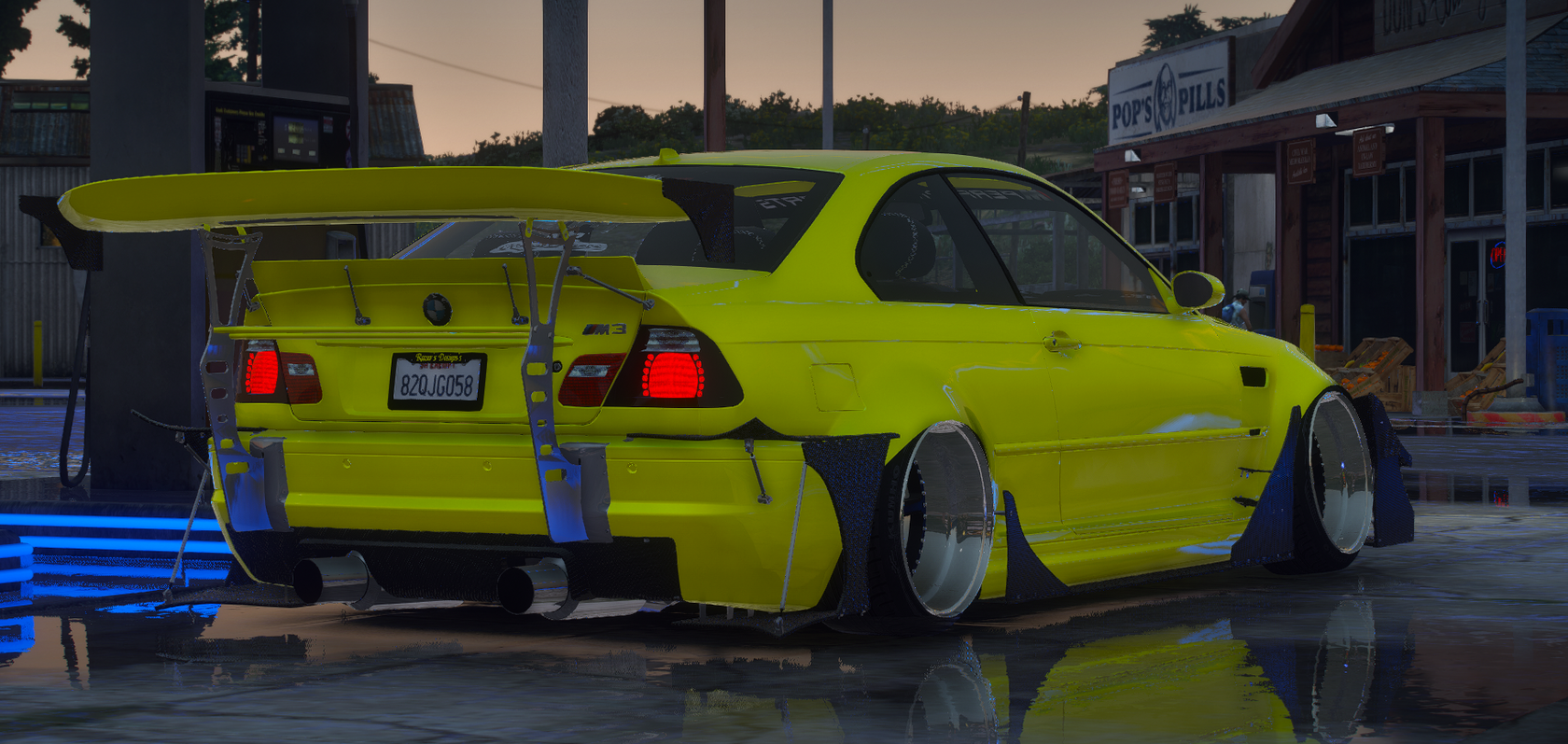 BMW E46 Widebody with Animated Engine – FiveM Mods