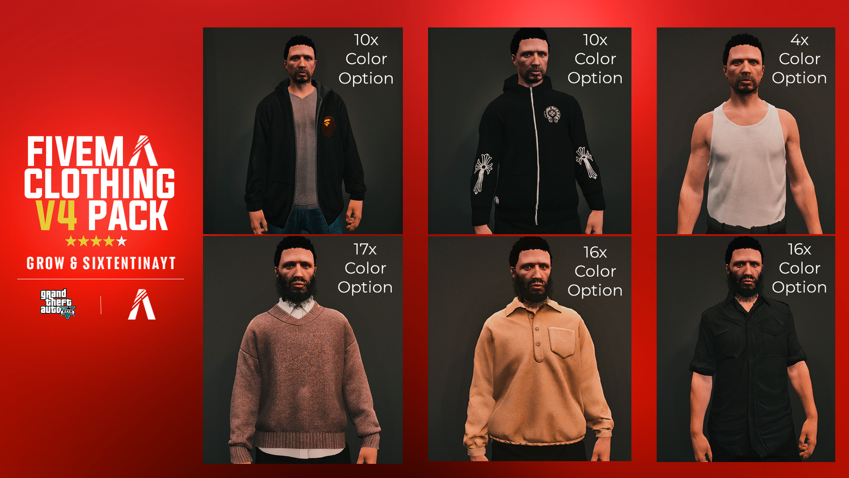 Ultimate Server Clothing Pack with Premium Brands – FiveM Mods