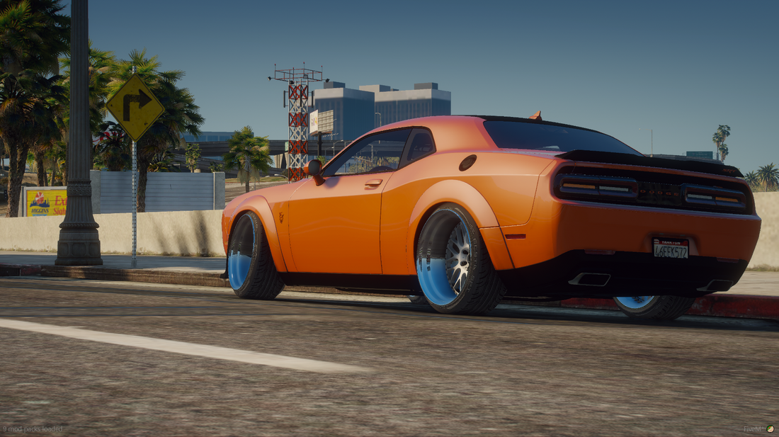 2018 Dodge Demon with LED Lights – FiveM Mods