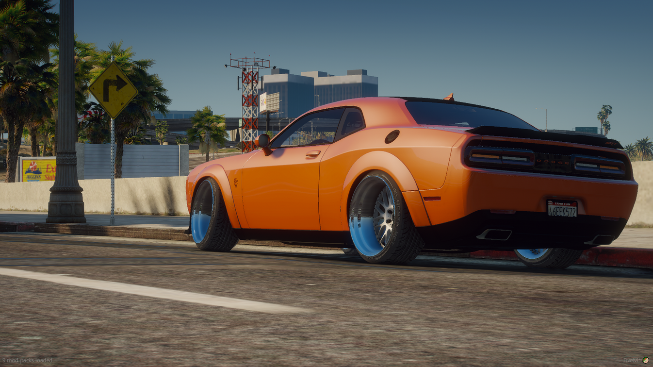 2018 Dodge Demon with LED Lights – FiveM Mods