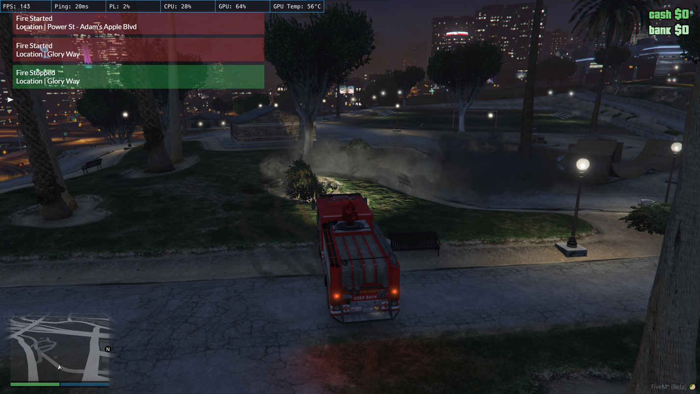 Realistic Fire Script & Fire Hose – FiveM Mods