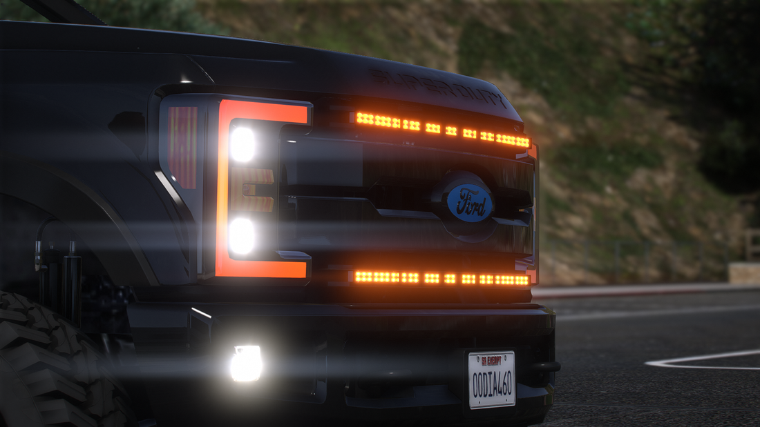 2019 Ford F350 Super Duty Lighted Grill Truck – FiveM Mods
