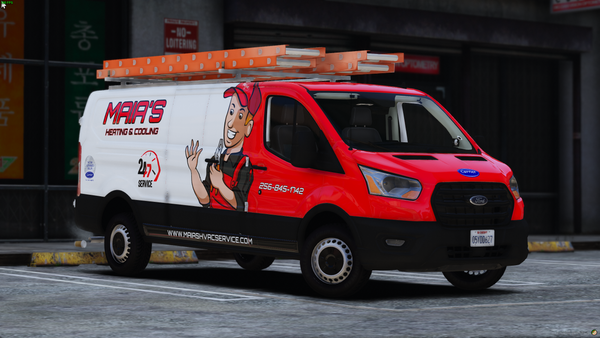 2022 Ford Transit HVAC Van – FiveM Mods