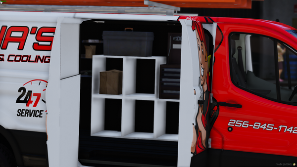 2022 Ford Transit HVAC Van – FiveM Mods