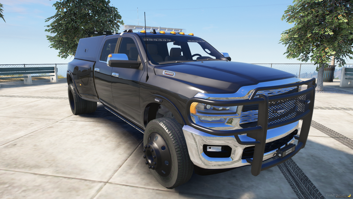 2020 Ram Dually Unmarked Pickup Truck – FiveM Mods