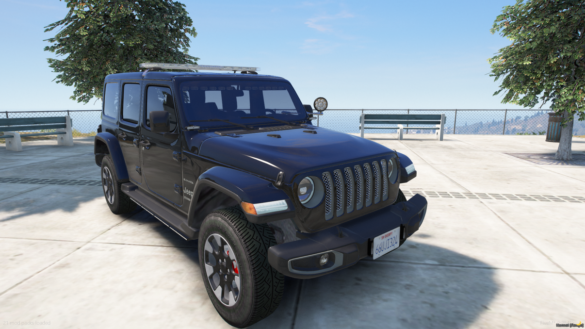 Jeep Wrangler 4 Door Unmarked SUV – FiveM Mods