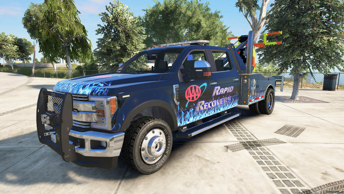 2020 Ford F550 Wrecker Towing Truck – FiveM Mods