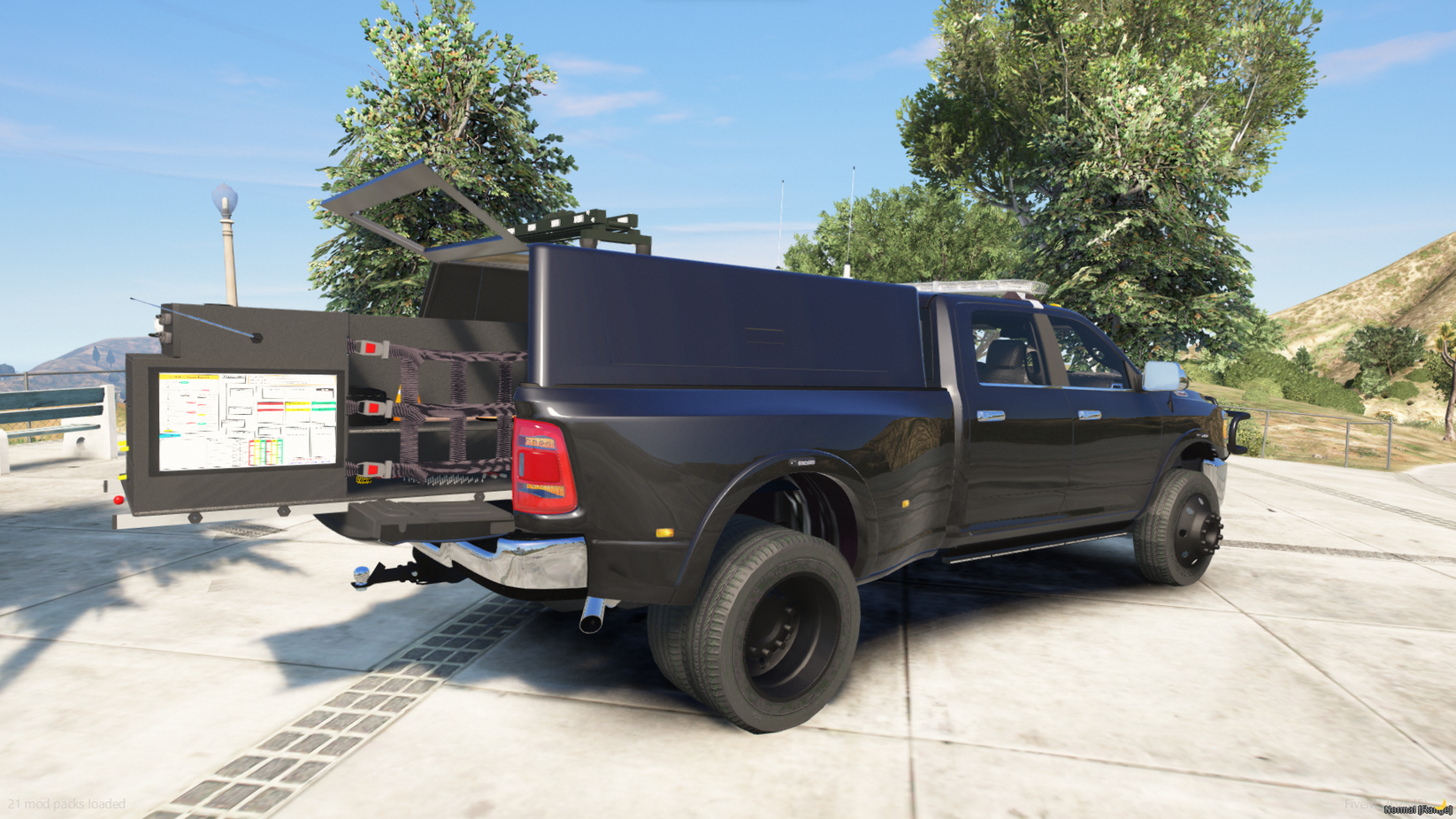 2020 Ram Dually Unmarked Pickup Truck – FiveM Mods
