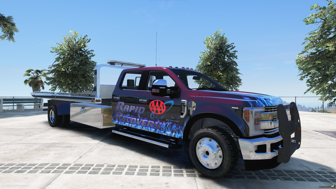 2020 Ford F550 Rollback Towing Truck#N# – FiveM Mods